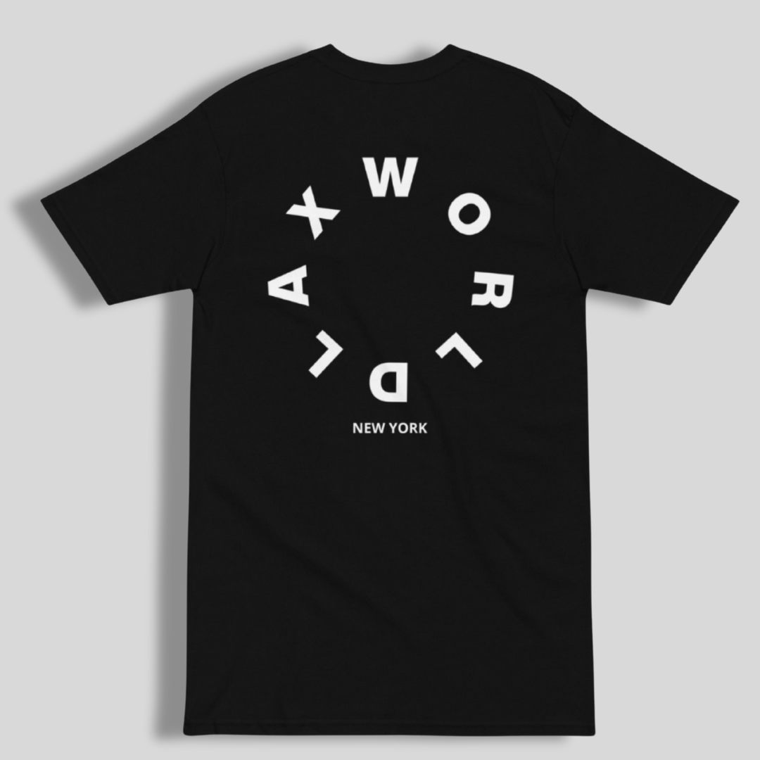 Black Oversized Wordmark Crew Neck Lacrosse T Shirt | Black | Man - Of ...